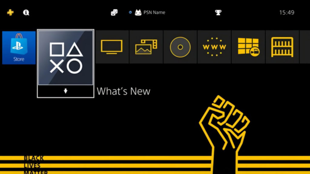 Black Lives Matter Playstation 4 theme available for free on PS Store