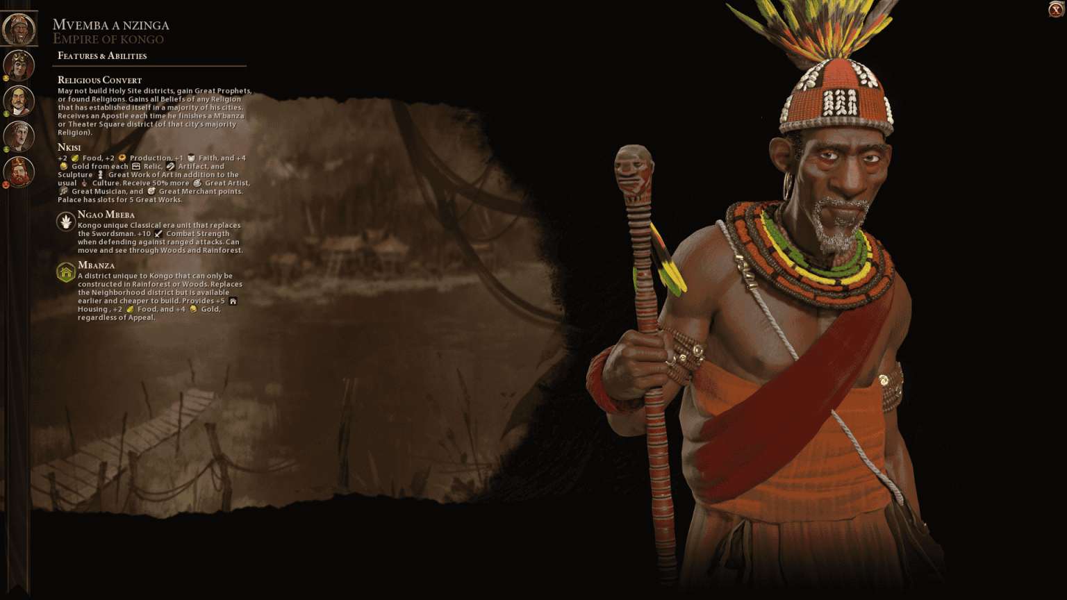 A Guide to Playing Mvemba a Nzinga of the Kongolese in Civilization 6 ...
