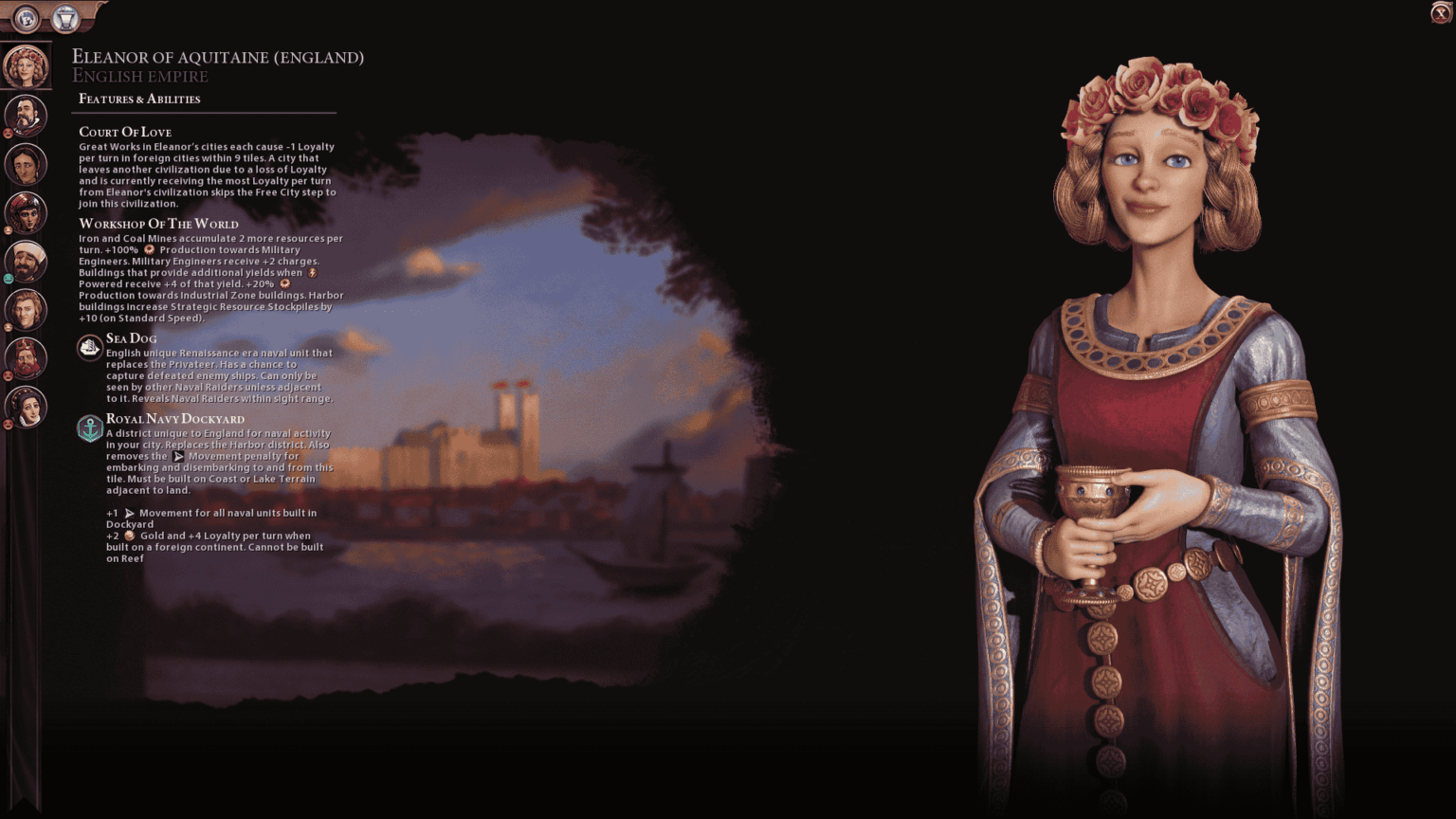 A Guide to Playing as the Eleanor of Aquitaine Civ 6 England Leader in ...