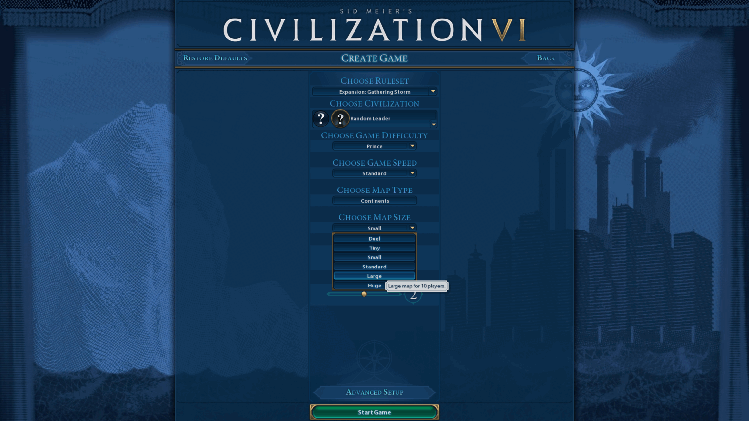 A Guide to Setting Up Civilization 6 Maps for New Games | Retbit